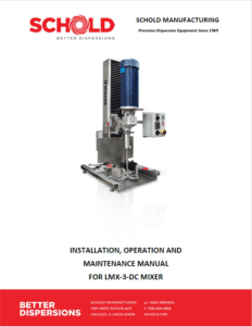 Operation Manuals - Schold Manufacturing